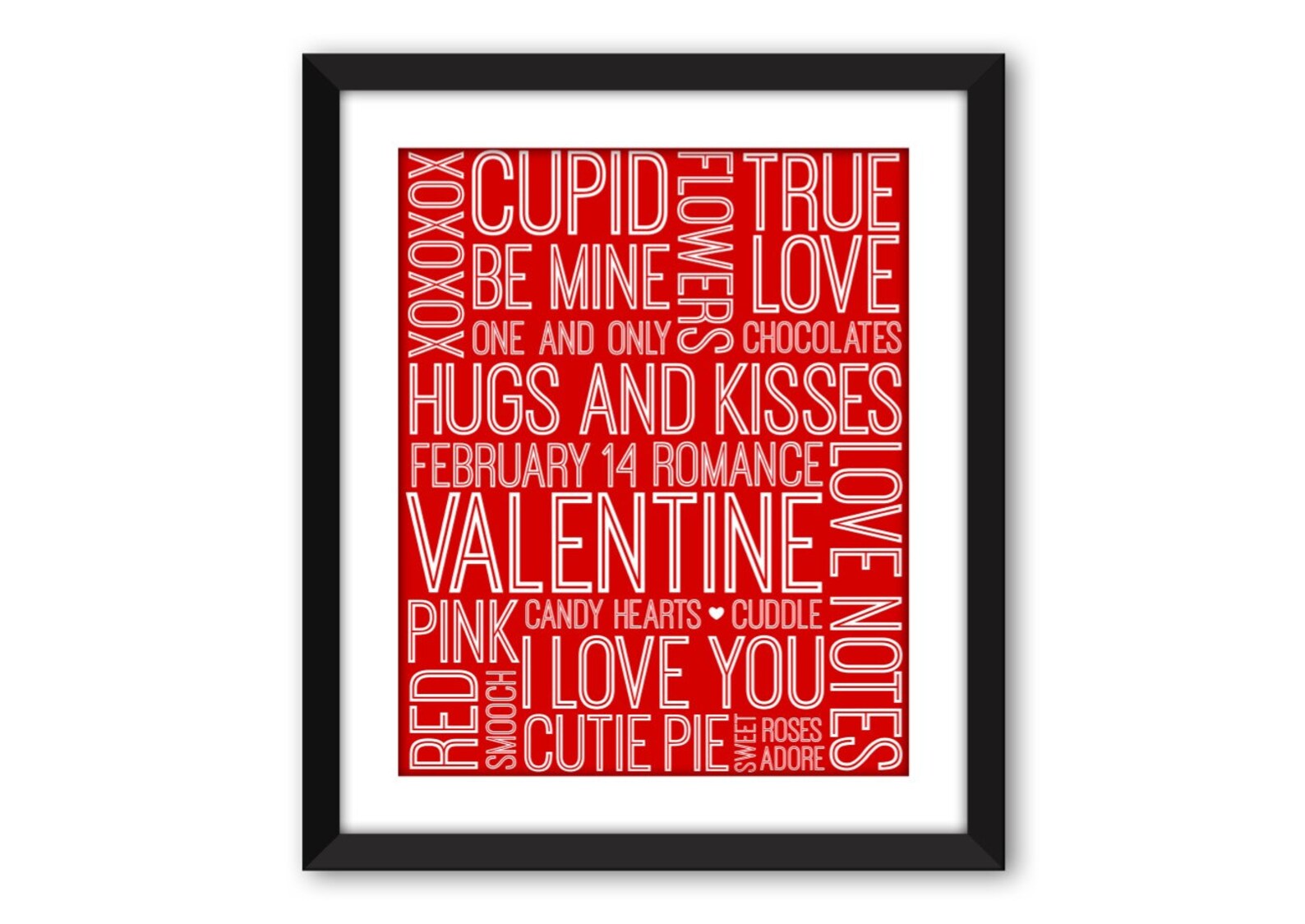 Valentine's Day Subway Art, DIGITAL DOWNLOAD, Printable Wall Art ...