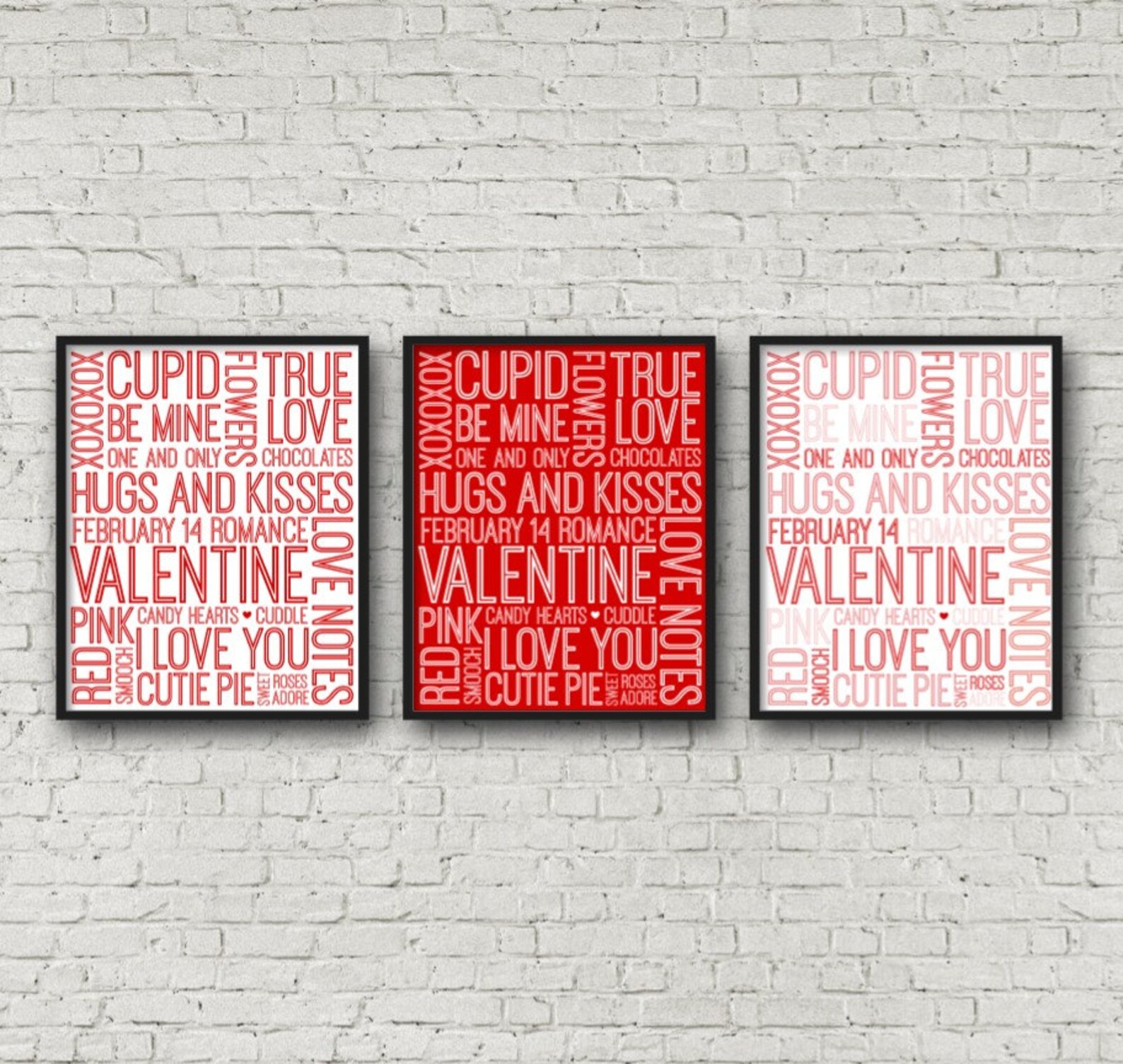 Valentine's Day Subway Art, DIGITAL DOWNLOAD, Printable Wall Art ...