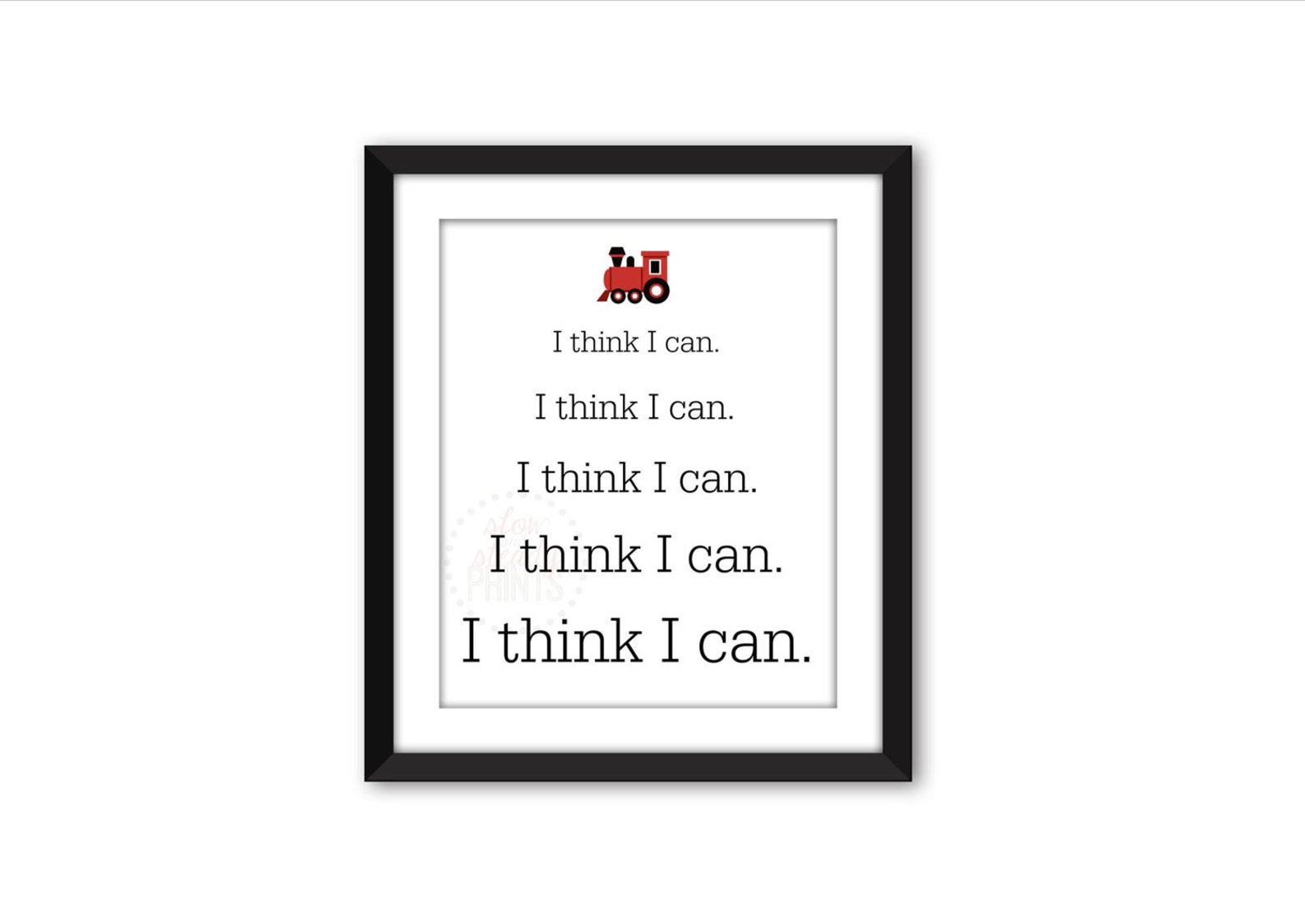 I Think I Can, DIGITAL DOWNLOAD, Train Decor, Typographic Art, Boy ...