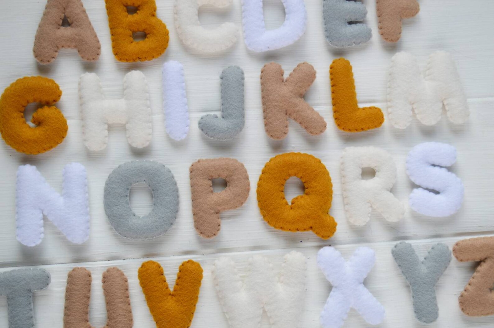 Colorful Felt Alphabet Felt Alphabet Felt Letters | Etsy