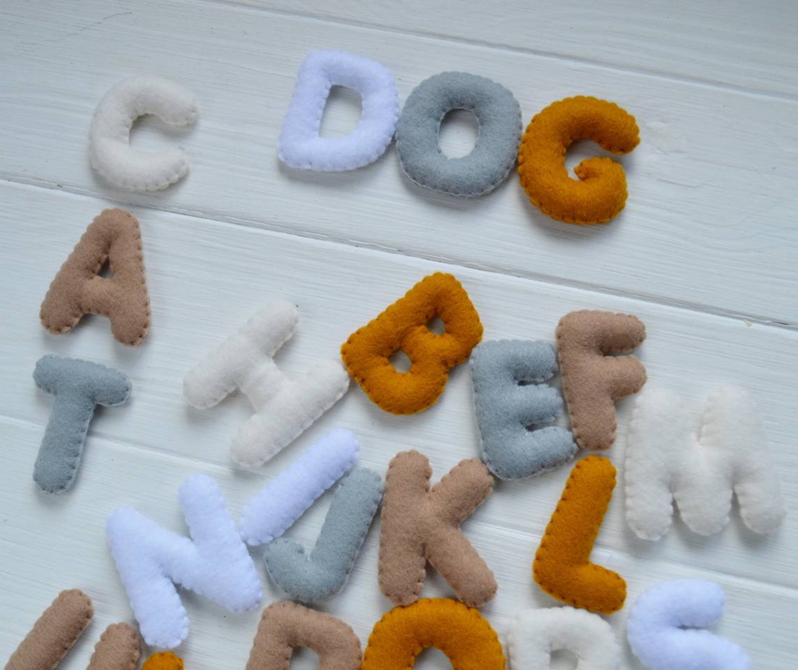 Colorful Felt Alphabet felt alphabet felt letters | Etsy