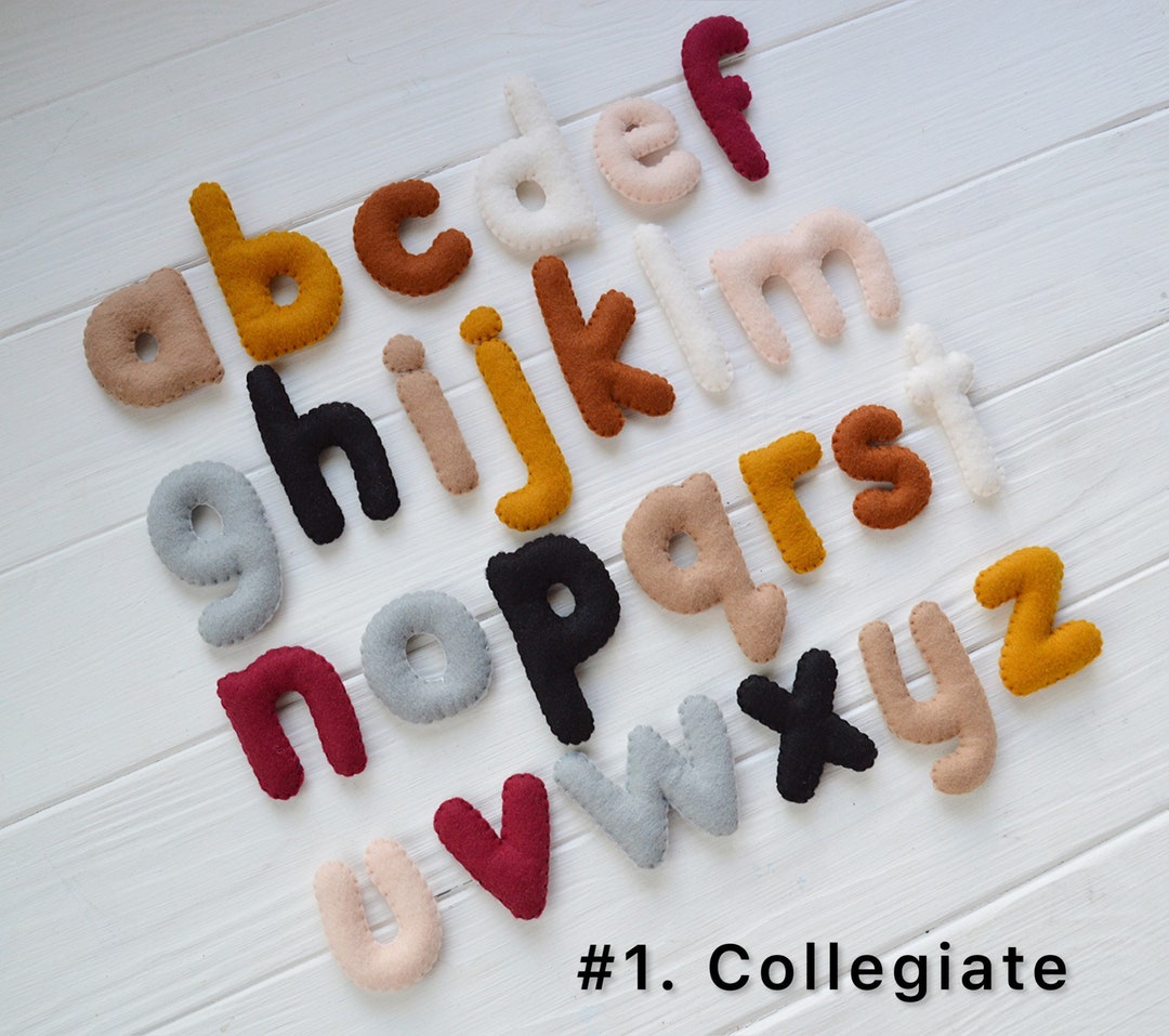 Colorful Felt Alphabet Lower Case Felt Alphabet Felt Letters ...