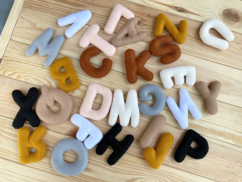 Colorful Felt Alphabet Felt Alphabet Felt Letters | Etsy