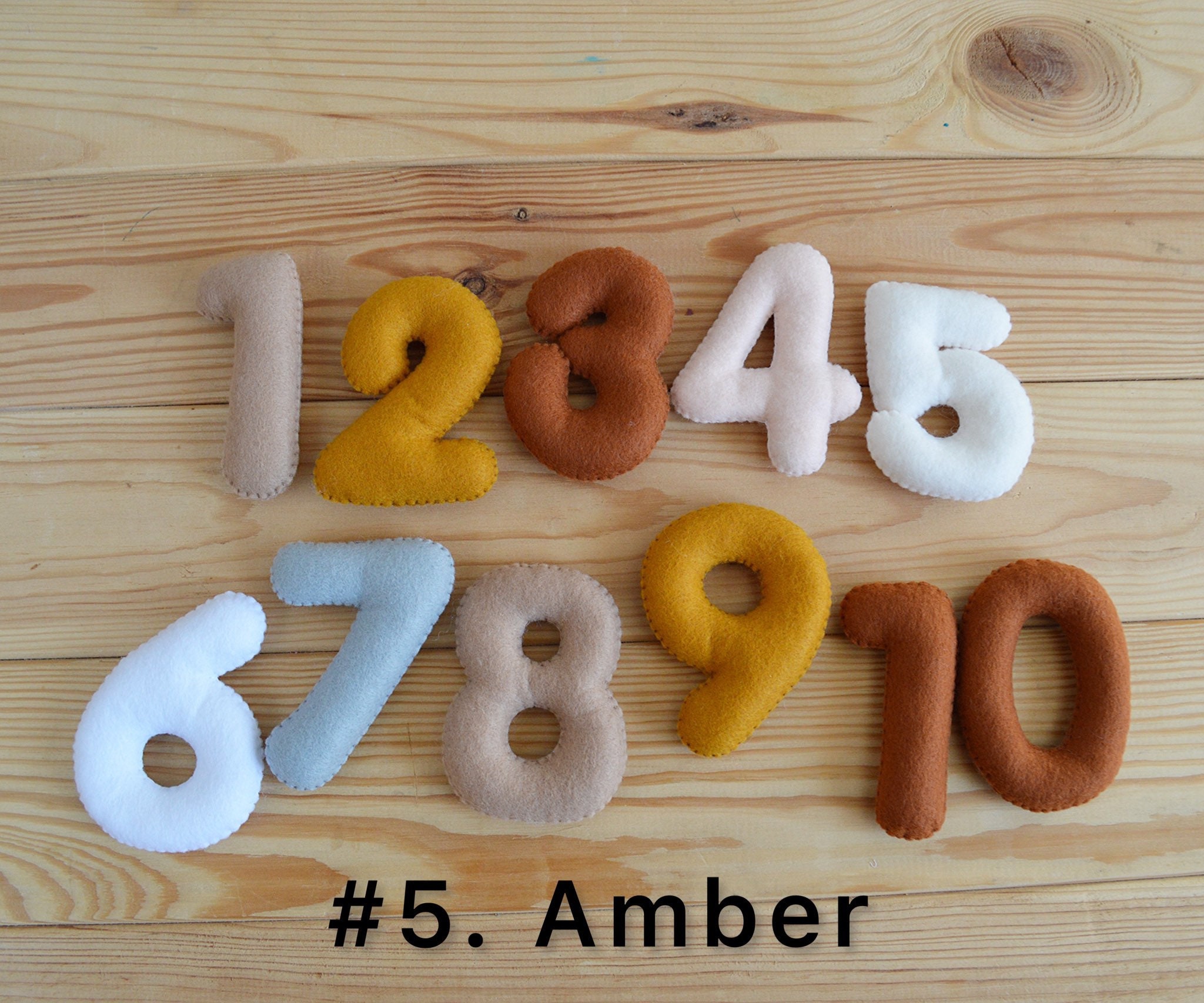 Colorful Felt Numbers Felt Numbers Felt Numbers 1-10 - Etsy