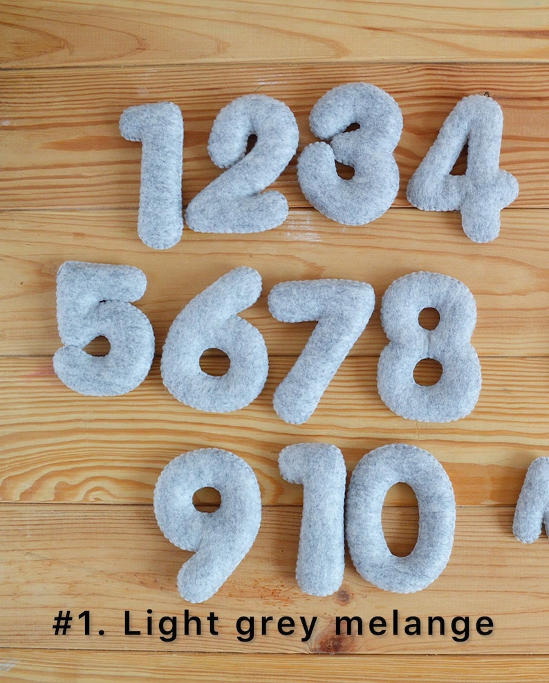Colorful Felt Numbers Felt Numbers Felt Numbers 0-10 - Etsy