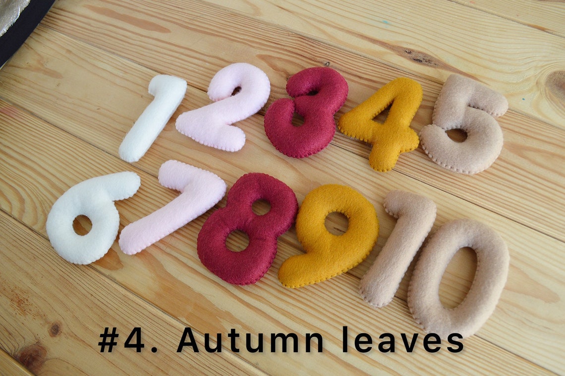 Colorful Felt Numbers Felt Numbers Felt Numbers 1-10 - Etsy