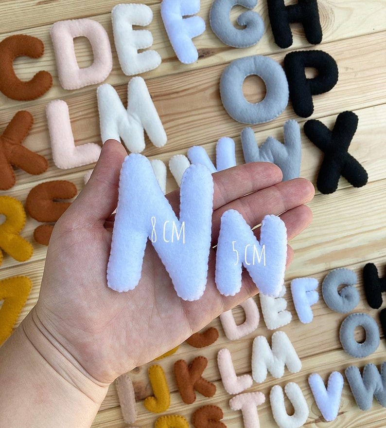 Colorful Felt Alphabet Felt Alphabet Felt Letters | Etsy