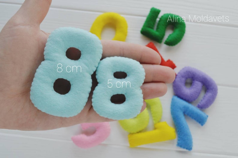 Colorful Felt Numbers Felt Numbers Felt Numbers 1-10 | Etsy