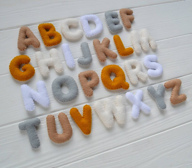 Colorful Felt Alphabet felt alphabet felt letters | Etsy