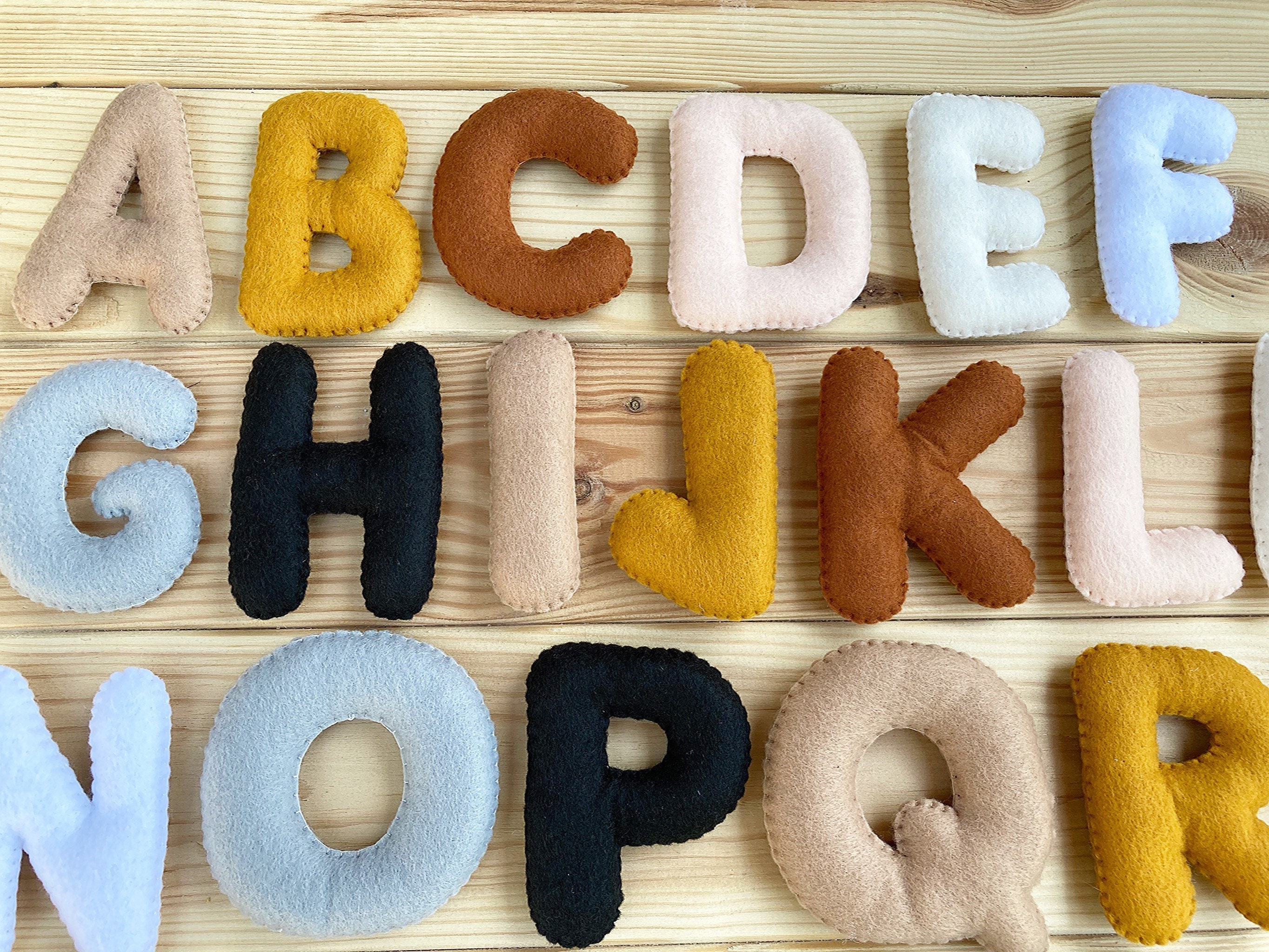 Colorful Felt Alphabet felt alphabet felt letters | Etsy