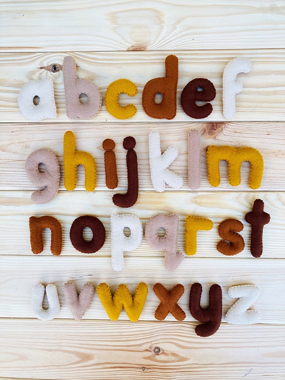 Lower case felt alphabet felt letters educational game | Etsy