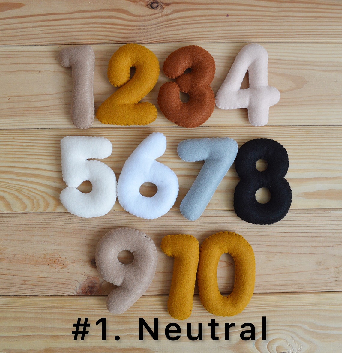 Colorful Felt Numbers Felt Numbers Felt Numbers 1-10 - Etsy