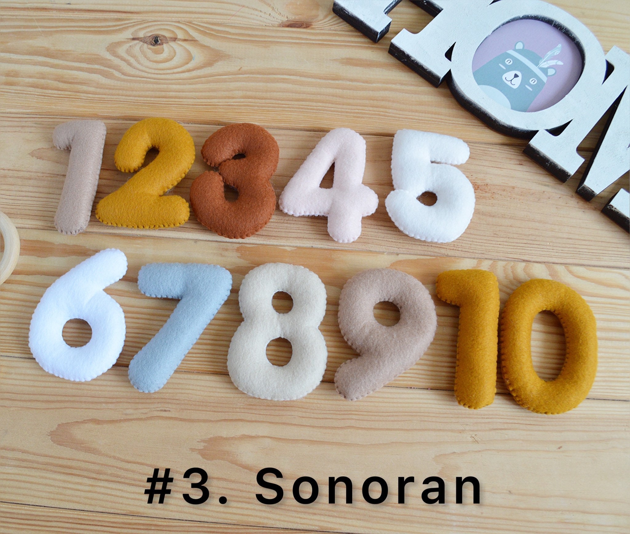 Colorful Felt Numbers Felt Numbers Felt Numbers 1-10 - Etsy