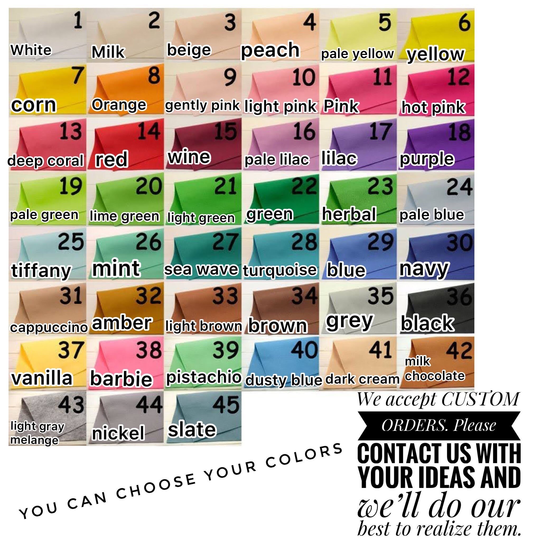 Colorful Felt Numbers Felt Numbers Felt Numbers 1-10 - Etsy