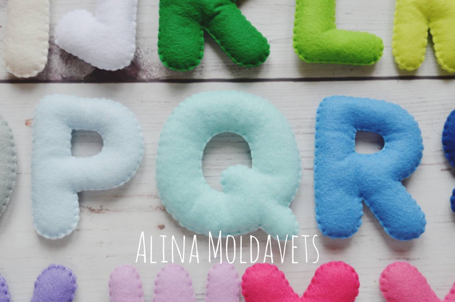 Colorful Felt Alphabet felt alphabet felt letters | Etsy