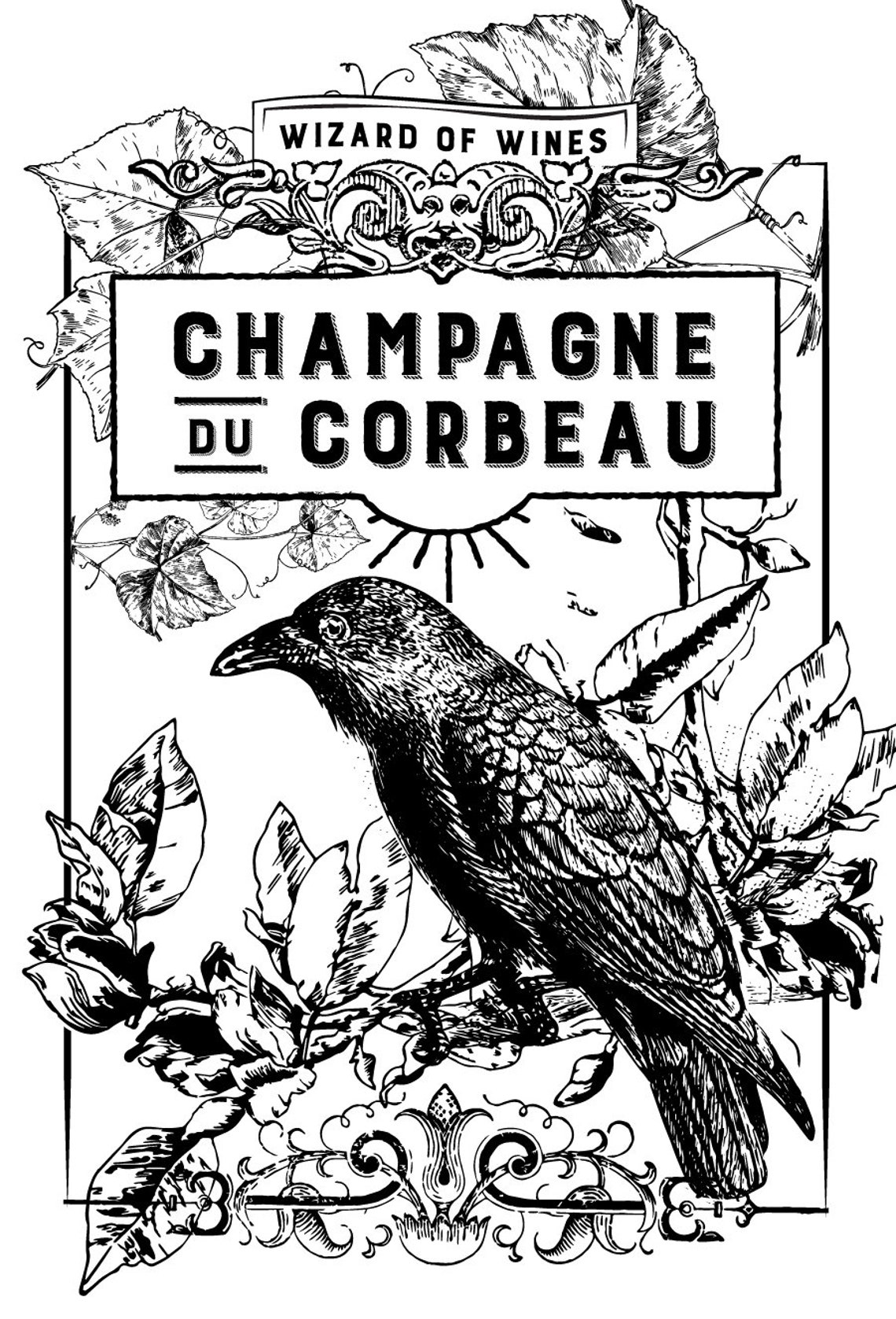 Custom Wine Labels from the Wizard of Wines Dungeons and | Etsy