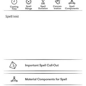 Custom Ranger Spell Cards - Etsy