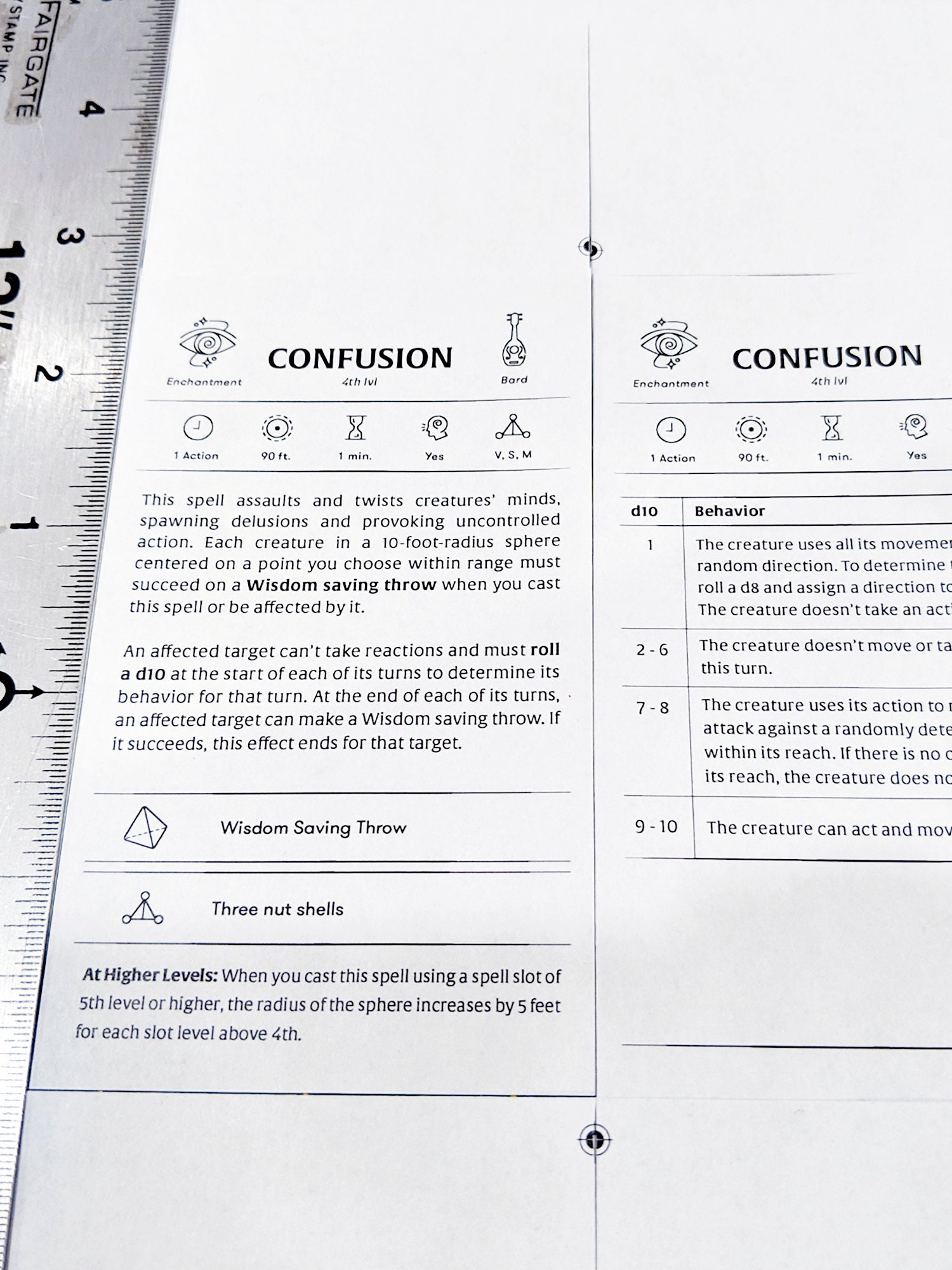 Custom Bard Spell Cards - Etsy