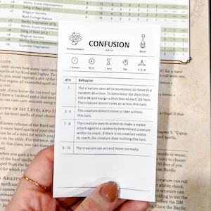 Custom Bard Spell Cards - Etsy