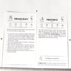 Custom Druid Spell Cards - Etsy