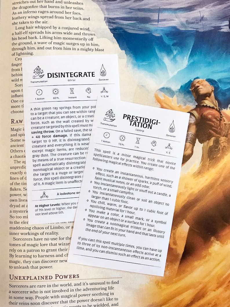 Custom Spell Cards for Every Class MEGA BUNDLE | Etsy