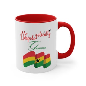 GHANAIAN FLAG MUG African Inspired Mug Memorable Africa Cup Ghana ...