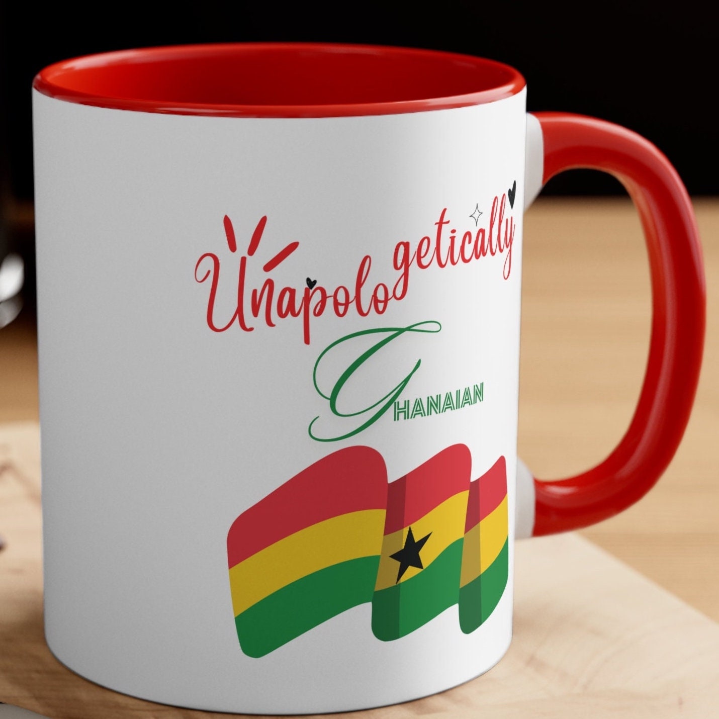 GHANAIAN FLAG MUG African Inspired Mug Memorable Africa Cup Ghana ...