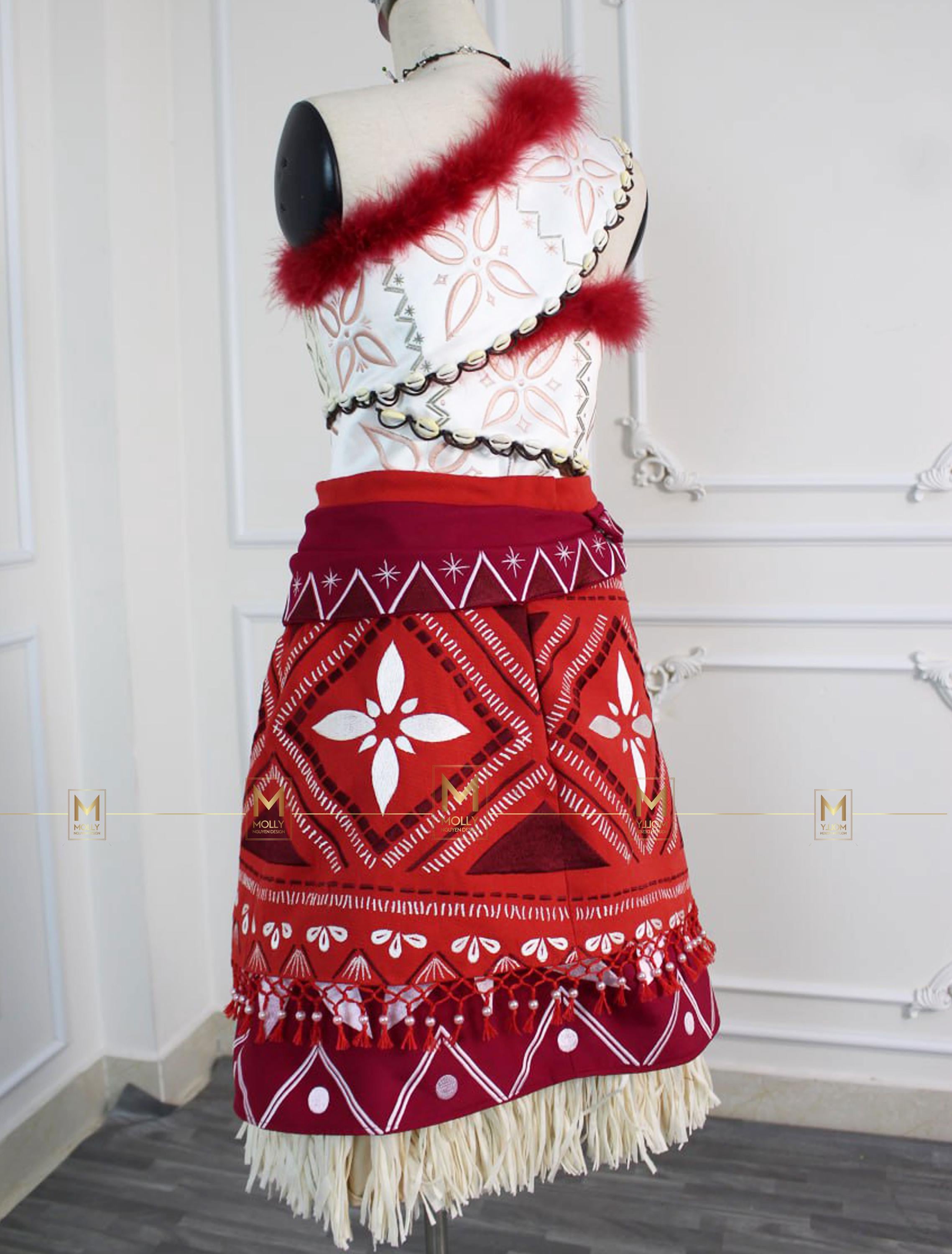 The Moana 2 Dress Embroidery Version Inspired Cosplay - Cosplay Moana ...