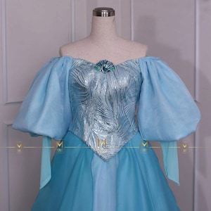 The Little Mermaid Inspired Blue Gown Cosplay - Cosplay Princess - Etsy
