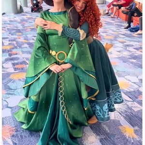 Queen Elinor Adult Costume, Costume Cosplay Green Scottish, Queen ...