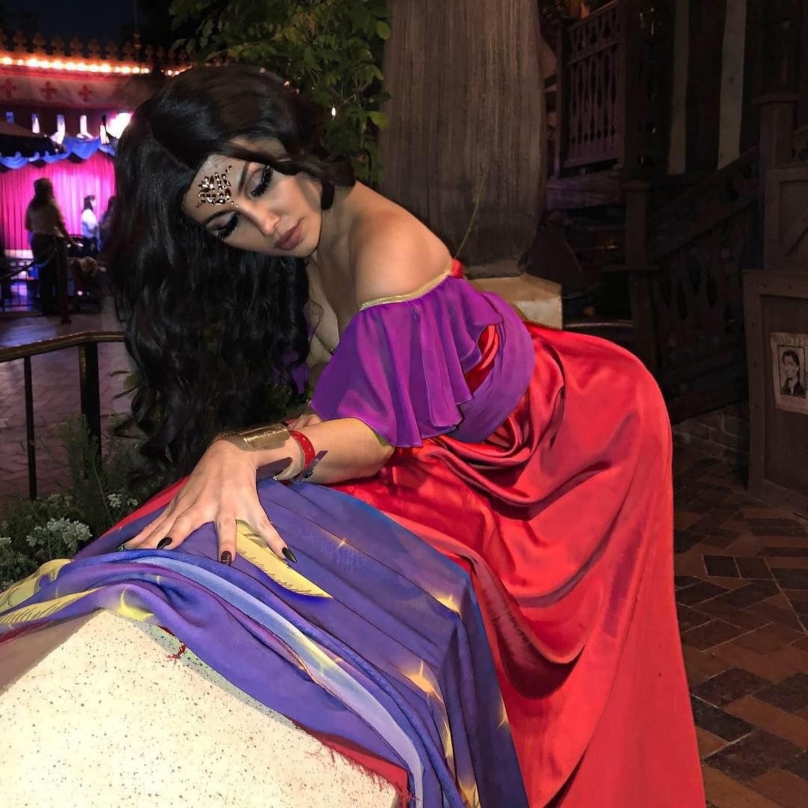 Red Esmeralda Costume, Esmeralda Costume, Esmeralda Dress, Cosplay ...