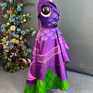 The Mal Dragon Dress Hand-painting High-quality - Costume Cosplay - Etsy