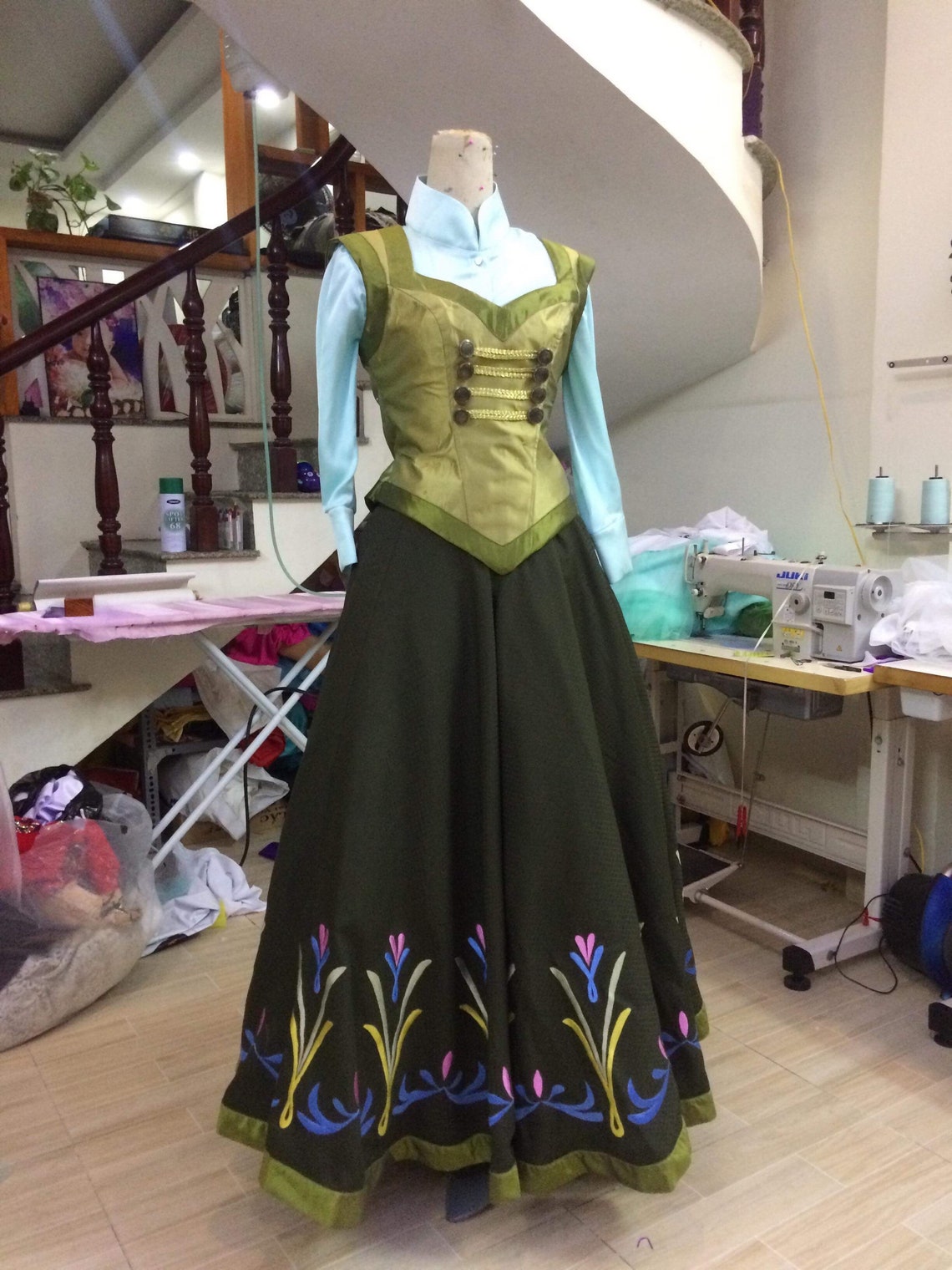 Anna Costume Frozen Costume Cosplay Adult Frozen 1 Costume - Etsy