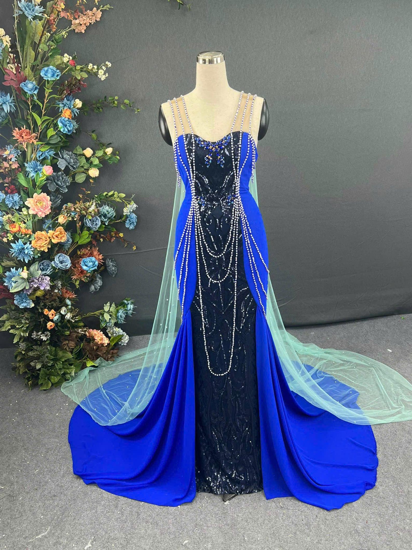 Blue Anastasia Broaway Costume Inspiration - Blue Anastasia Dress - Etsy