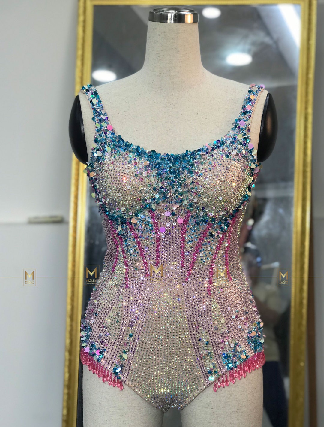 Full Set Beading Lover Body Suit Costume Cosplay - Inspired Bodysuit ...