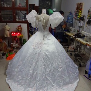 Giselle White Wedding Costume, Dress Enchanted Film, Disney Character ...