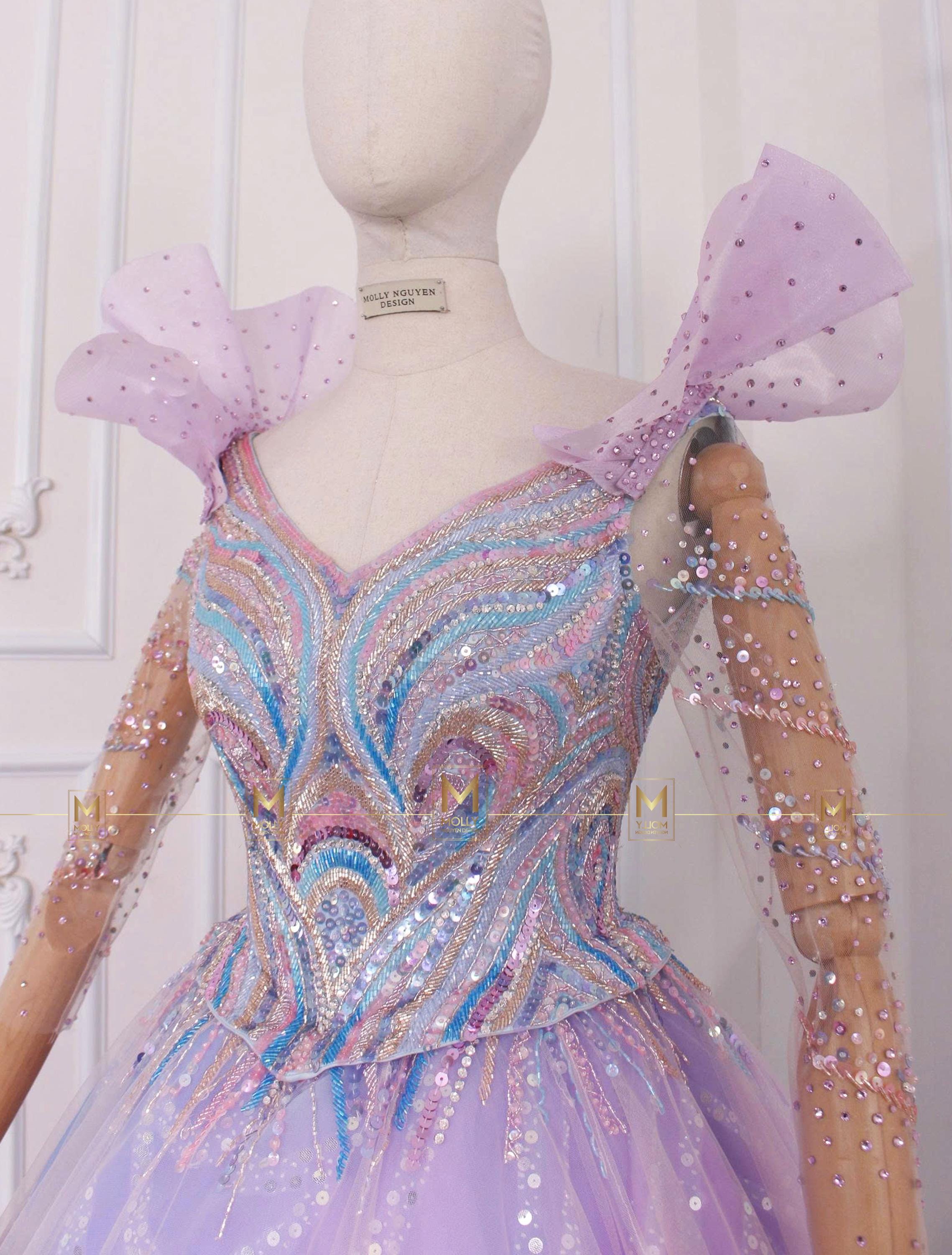 The Glinda Gown Cosplay, New Version - Cosplay Costume, Hand Bead Ball ...