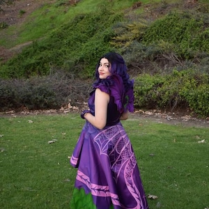 The Mal Dragon Dress Hand-painting High-quality - Costume Cosplay - Etsy