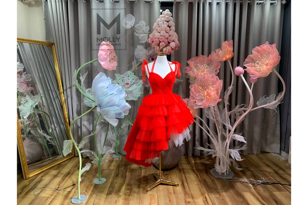 Harley Dress in Red Color Costume Cosplay - Etsy