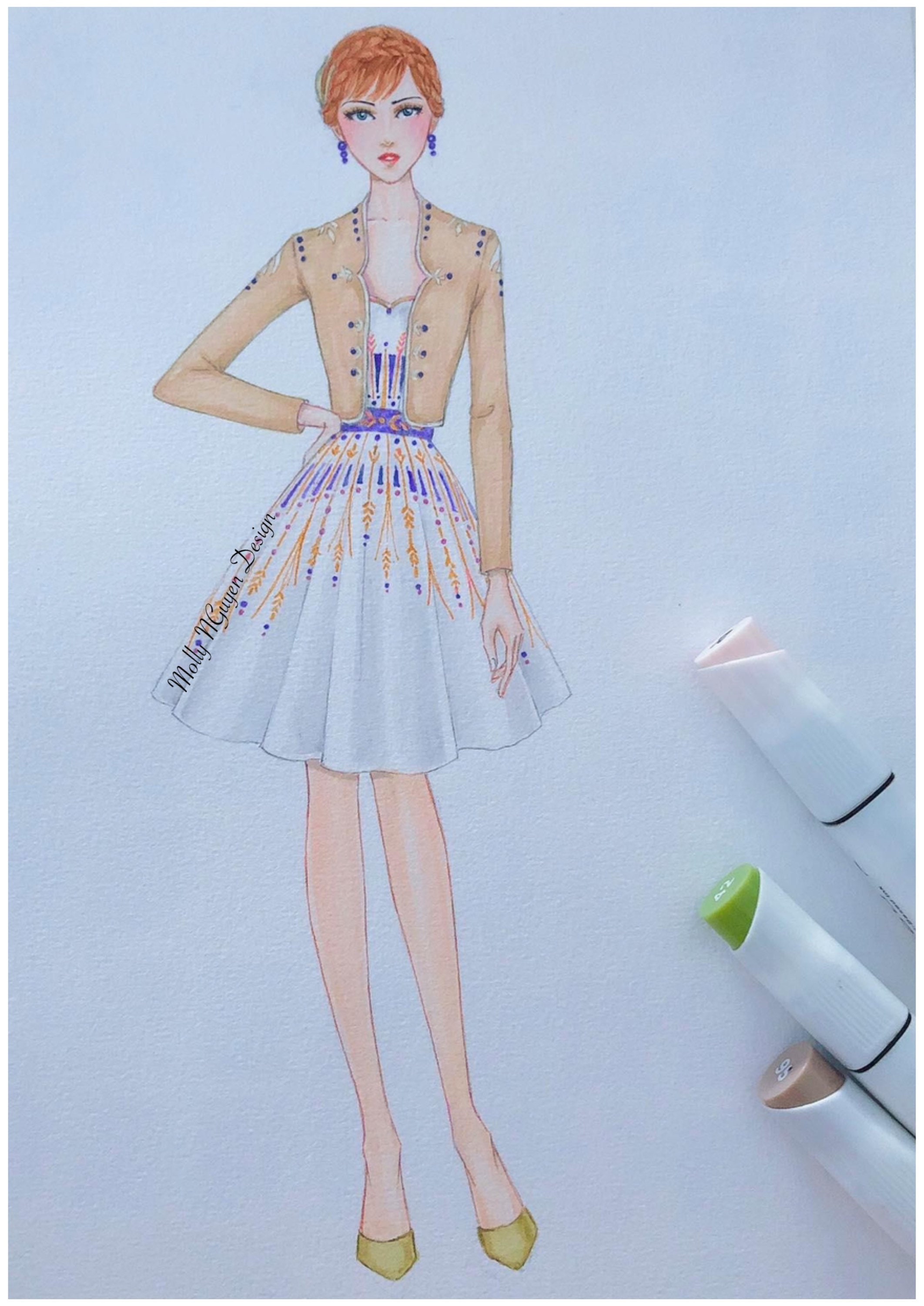 Short Dress Designs Sketches