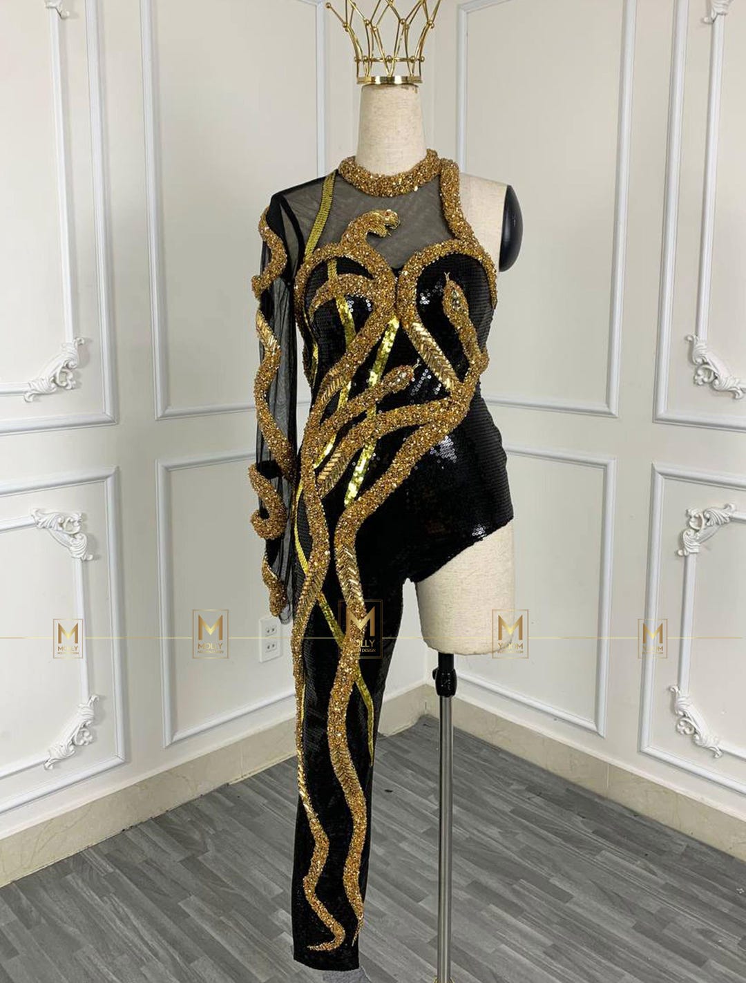 The Reputation Gold Suit New Version From Eras Outfit Inspiration ...