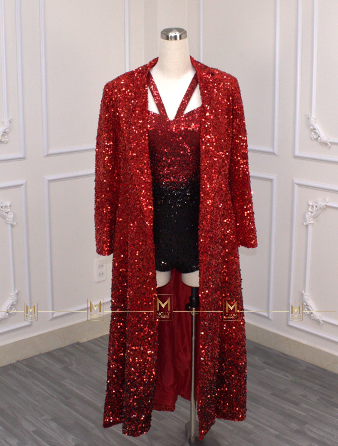 The Red Costume With Suit and Cloak Inspiration for Show- Cosplay ...