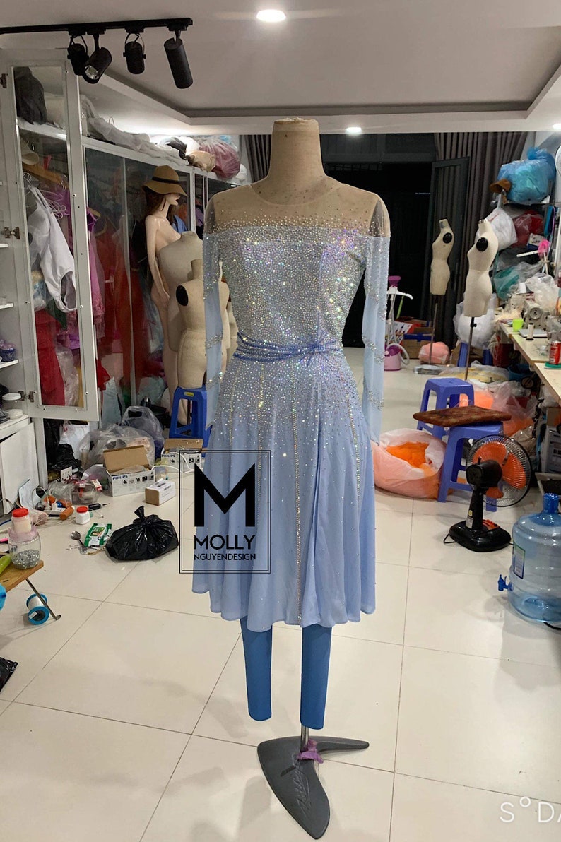 Elsa Frozen 2 Blue Costume Elsa Blue Cosplay Frozen 2 - Etsy Australia
