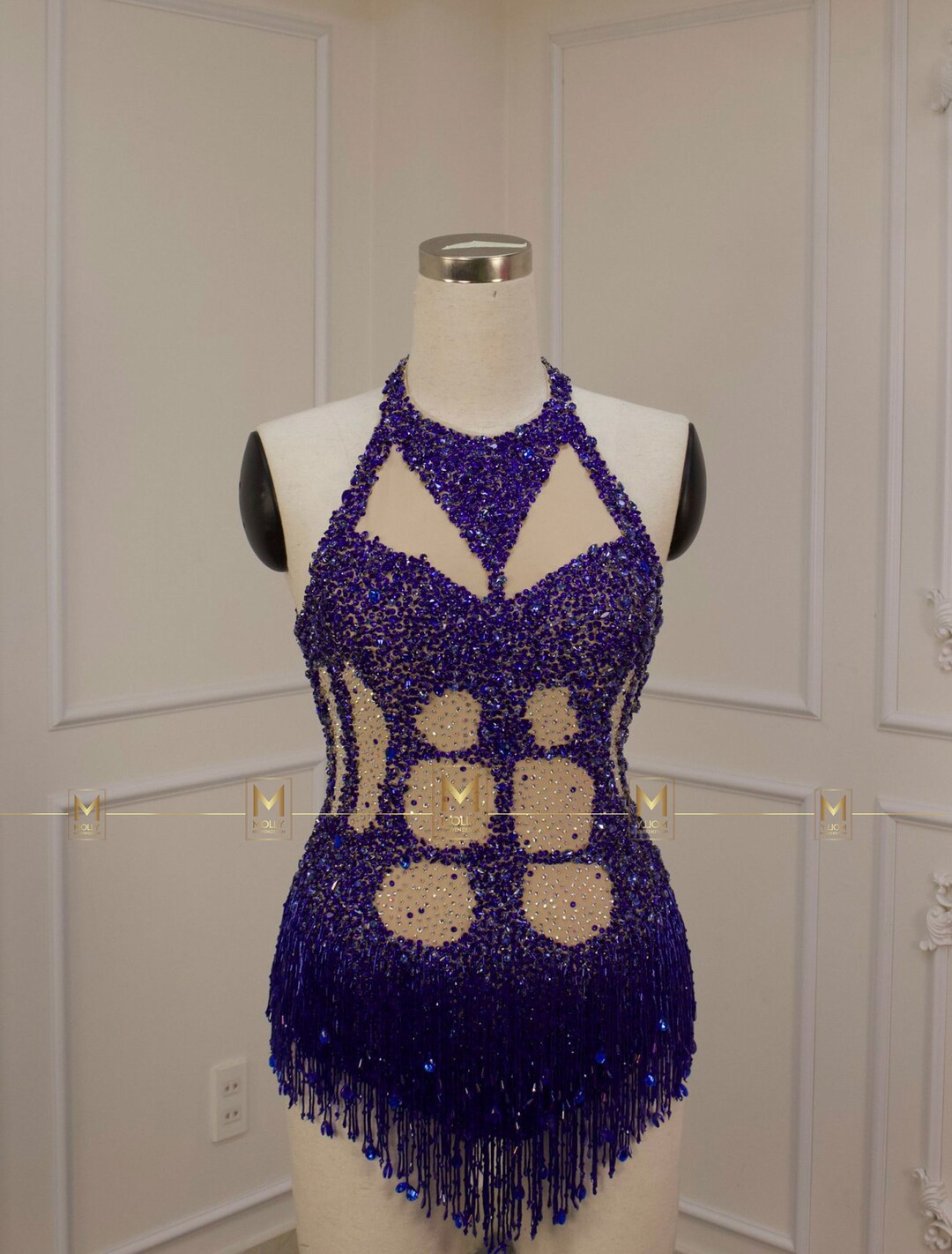Full Set Midnights Body Suit Blue Costume Full Beading From Eras ...