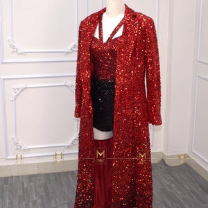 The Red Costume With Suit and Cloak Inspiration for Show- Cosplay ...