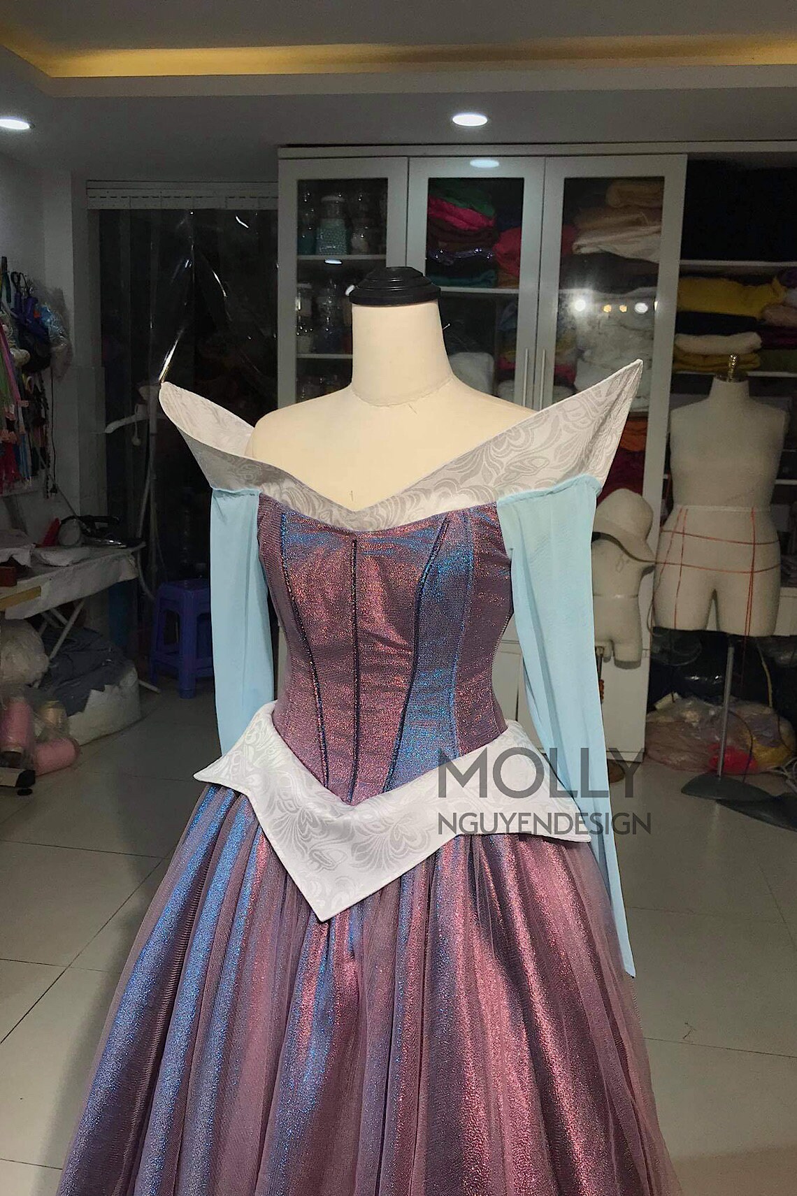 Disney Inspired Sleeping Beauty Costume Adult Aurora Dress Etsy Australia