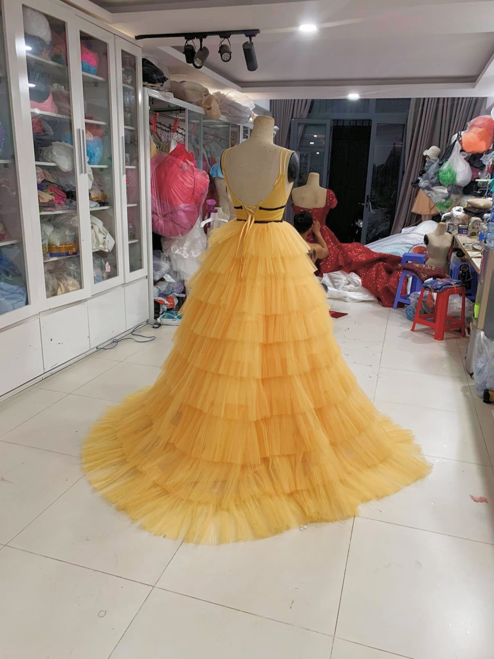 Beautiful Yellow Fancy Dress Prom Dress - Etsy
