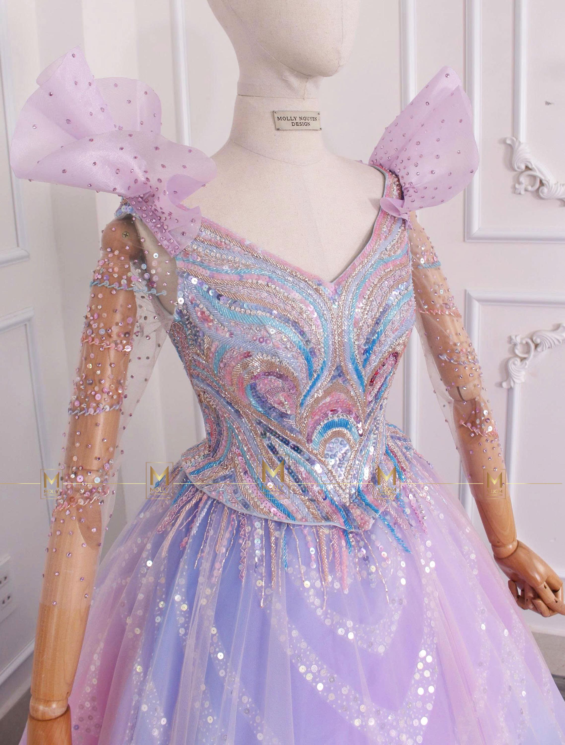 The Glinda Gown Cosplay, New Version - Cosplay Costume, Hand Bead Ball ...