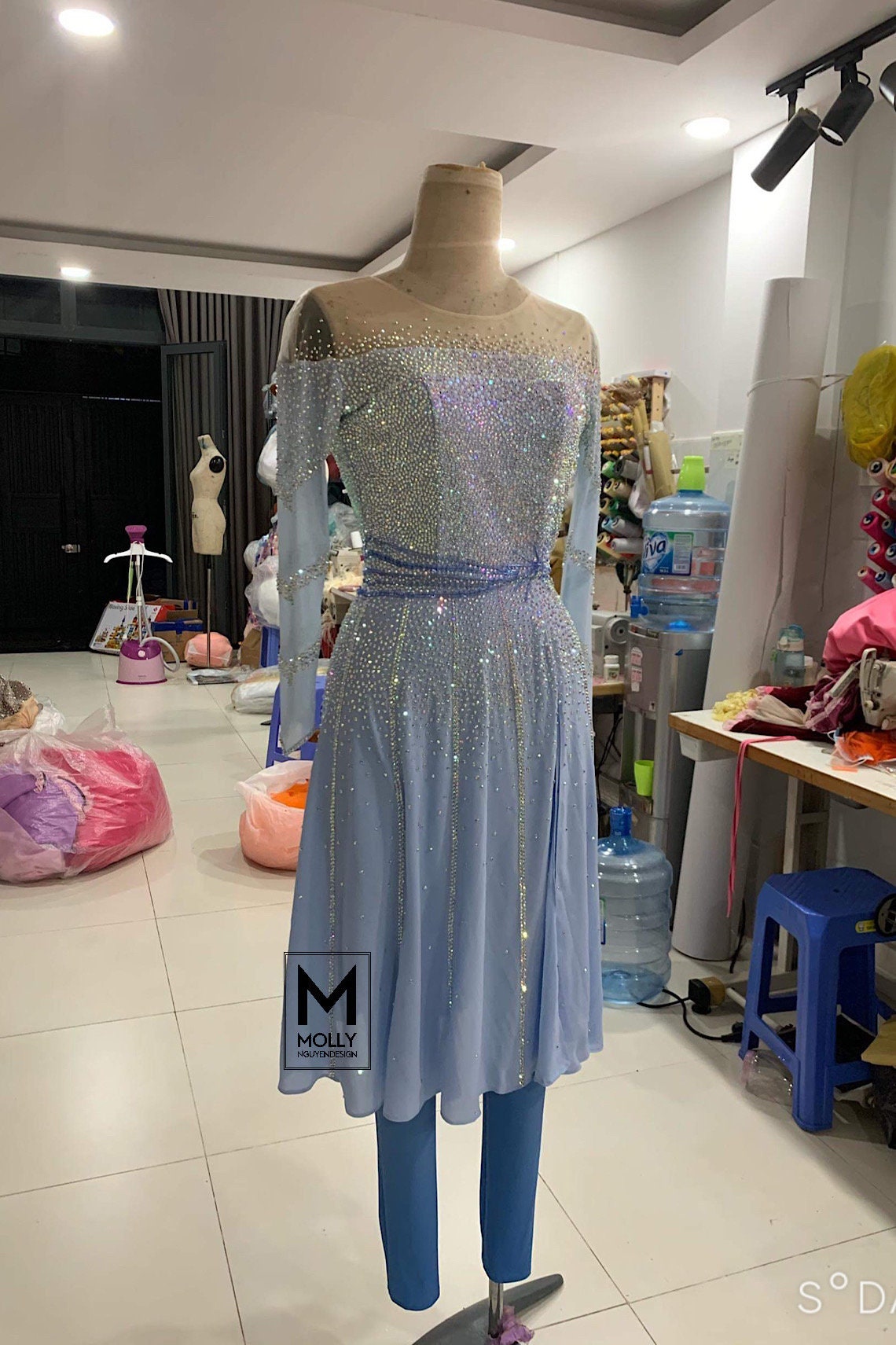 Elsa Frozen 2 Blue Costume Elsa Blue Cosplay Frozen 2 - Etsy Australia
