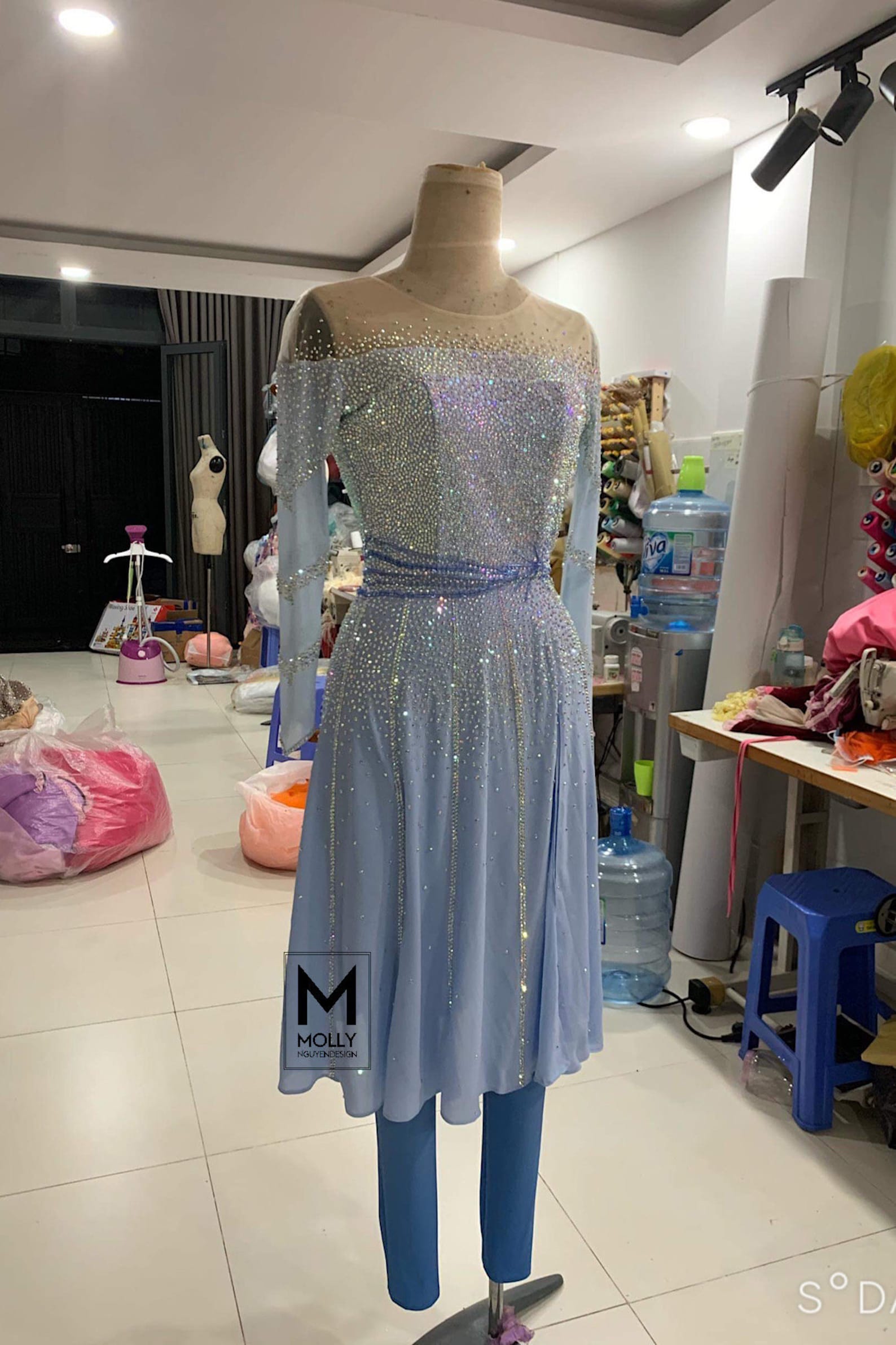 Elsa Frozen 2 Blue Costume, Elsa Blue Cosplay, Frozen 2 Costume Adult ...
